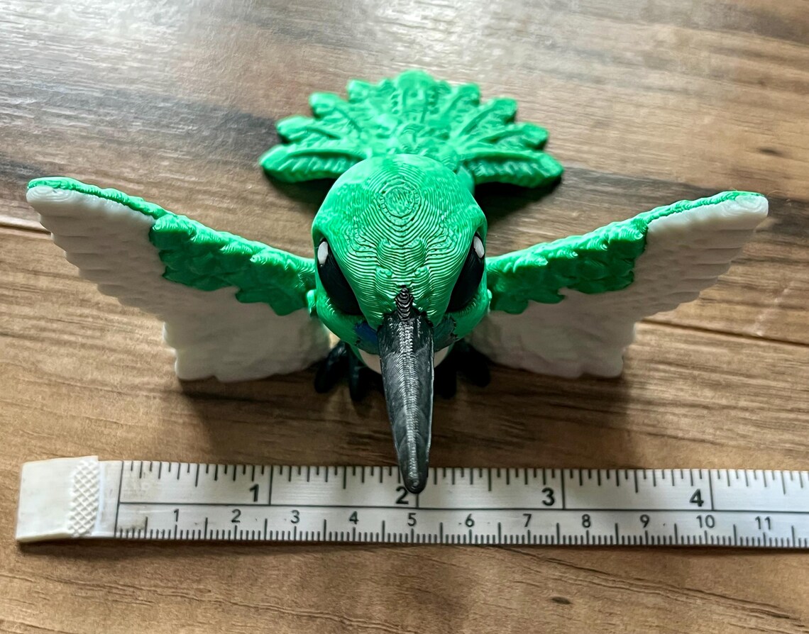 3D Printed Articulated Hummingbird - Etsy