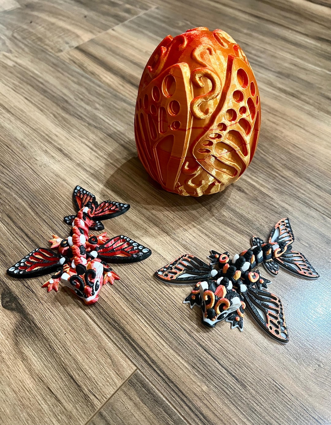 3D Printed Butterfly Dragons With Butterfly Egg Set - Etsy