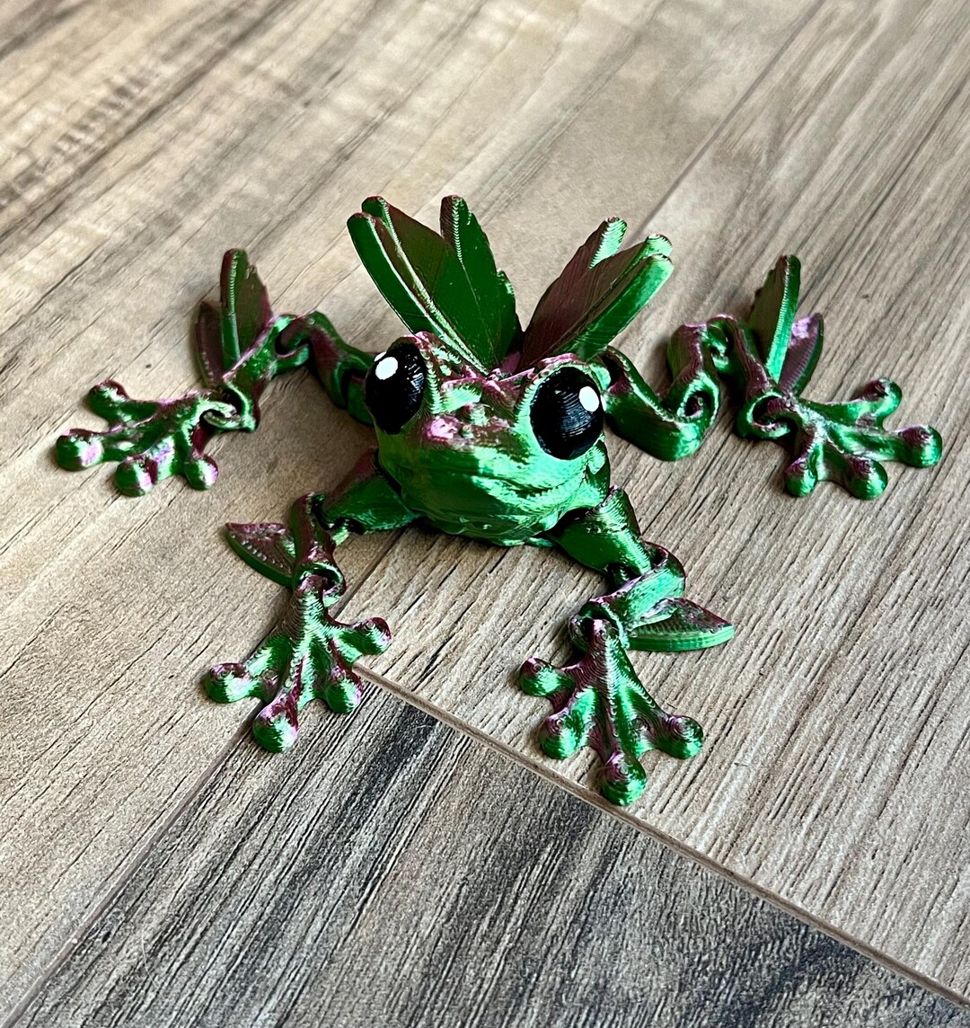 3D Printed Flutter Frog - Etsy