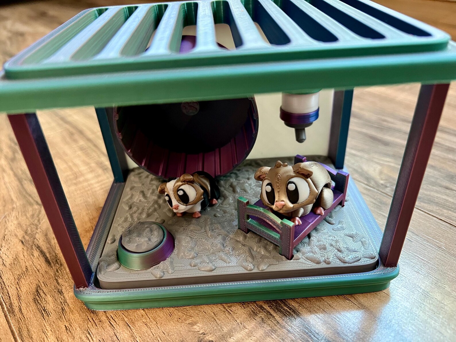 3D Printed Gerbils With Cage - Adopt a Pet! - Etsy
