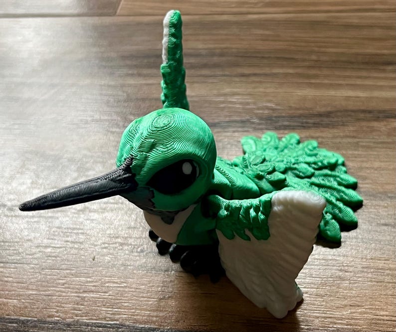 3D Printed Articulated Hummingbird - Etsy