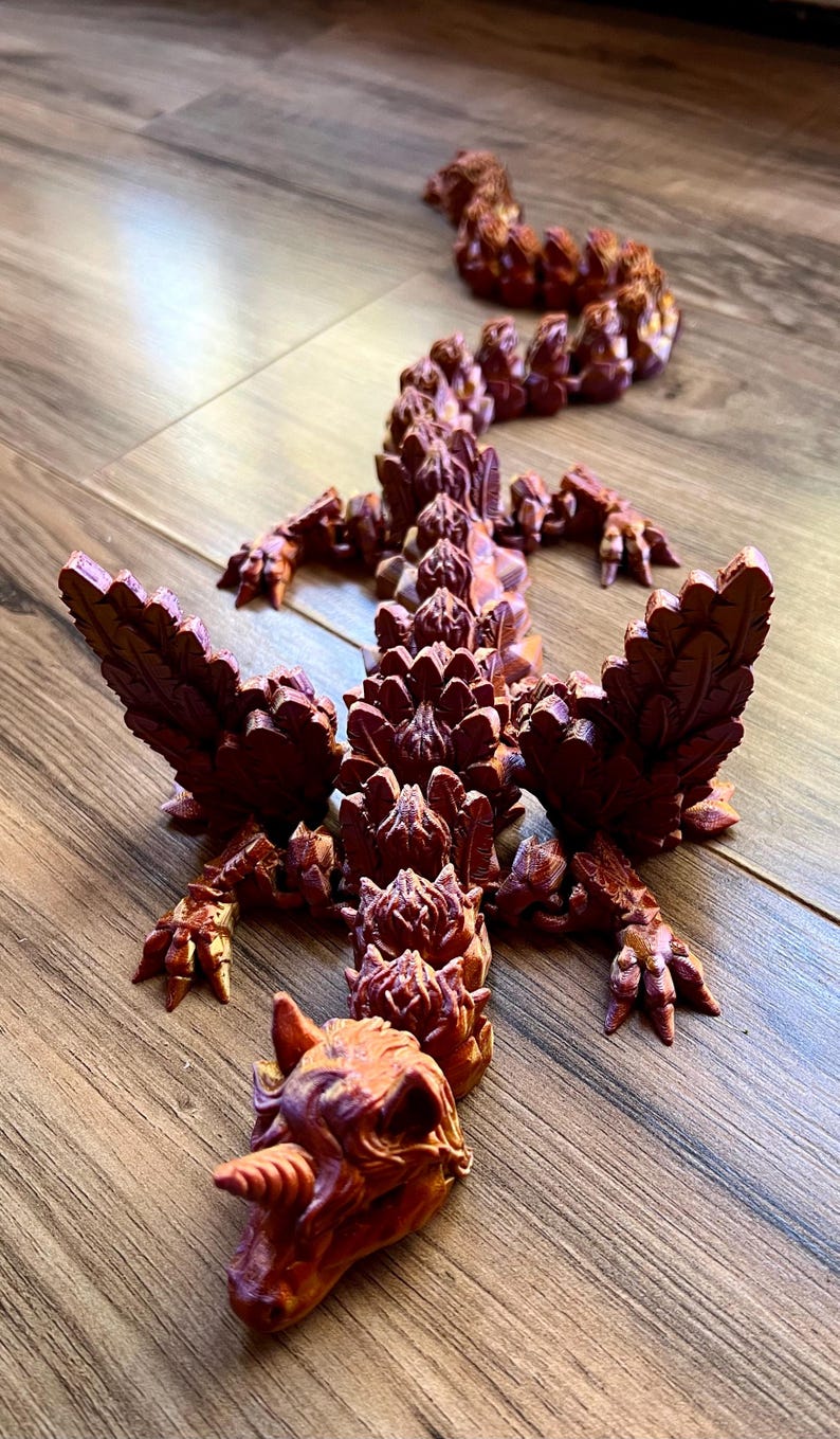 3D Printed Winged Alicorn Dragon - Large, Unique Piece! - Etsy