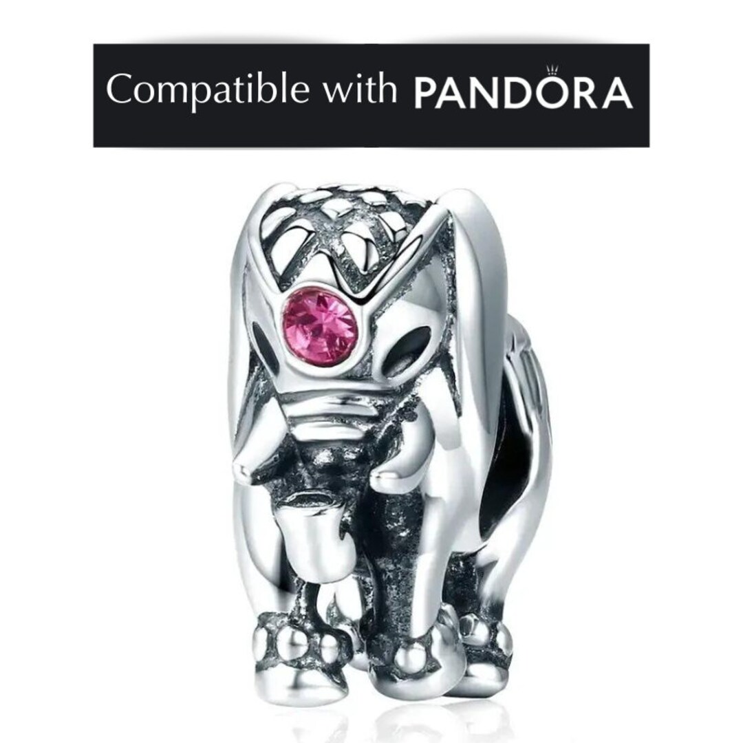 Thai Elephant Charm, Sterling Silver: Pandora Compatible Animal Pendant ...