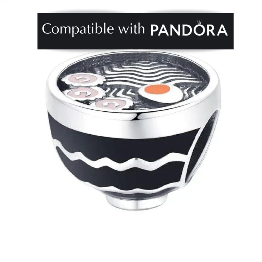 Ramen Charm, Sterling Silver: Pandora Compatible Japanese Food Pendant ...