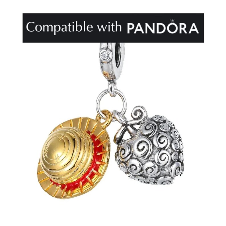 One Piece Charm, Handcrafted Sterling Silver Charms for Pandora ...