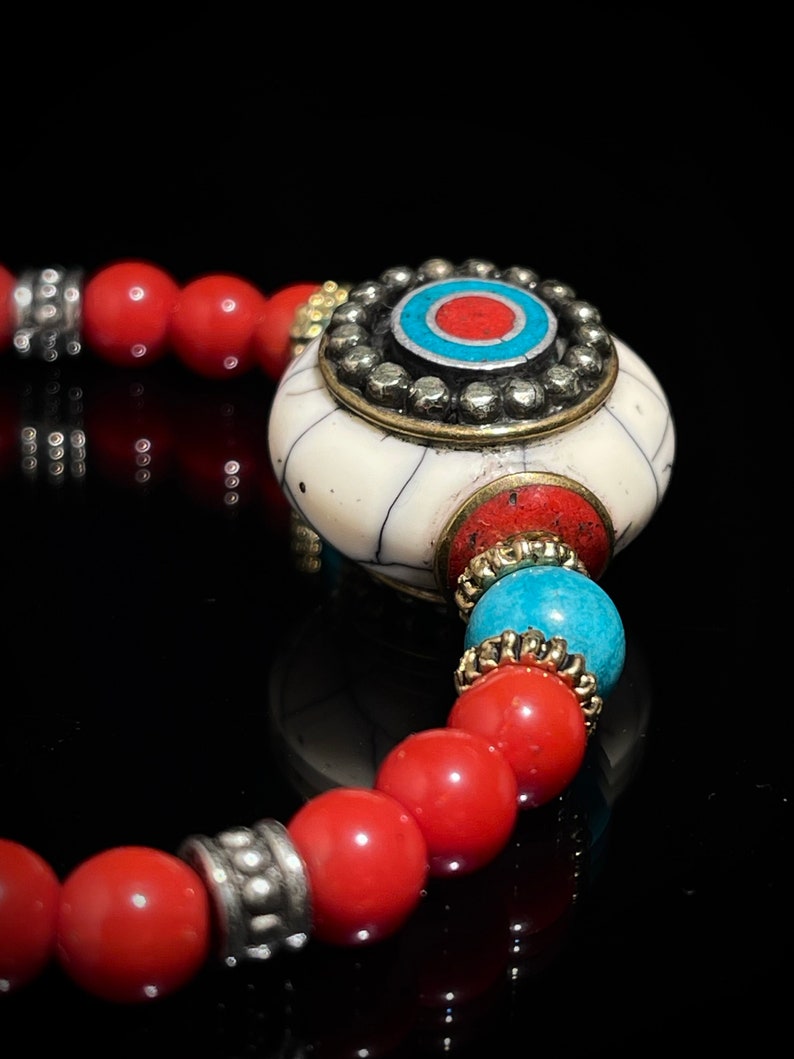 Bracelet With Ancient Nazar Amulet, Made of Ceramic and Silver With ...