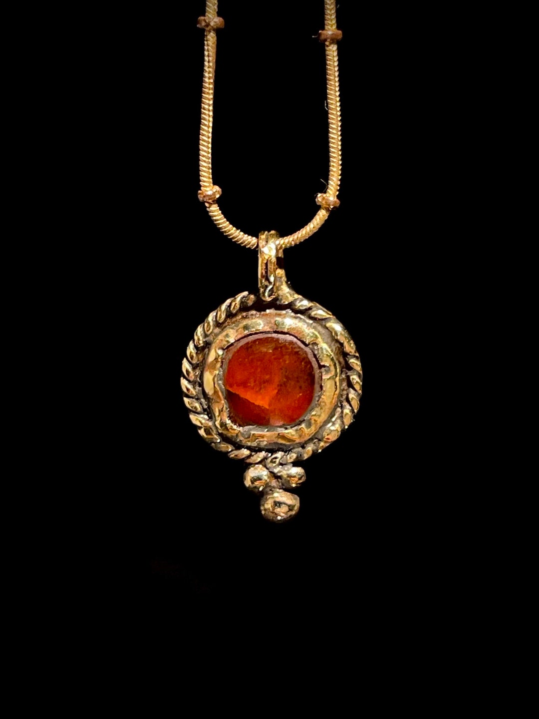 Ancient Rome Pendant, Helios Re Talisman, Made of Brass With Carnelian ...