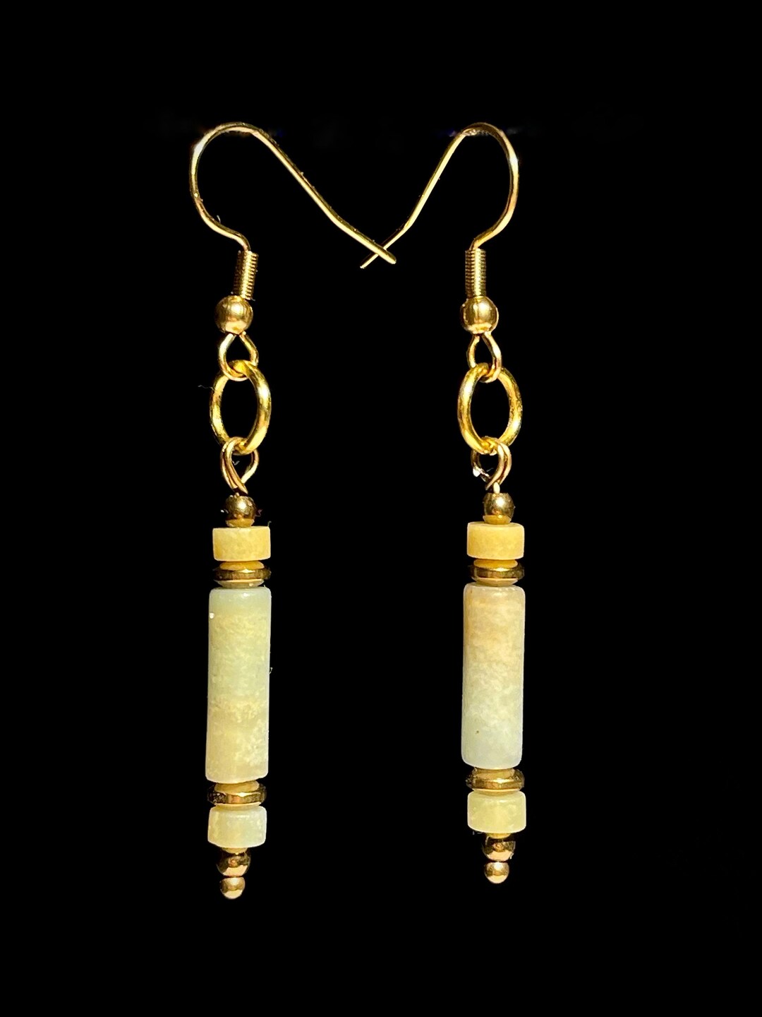 Ancient Roman Jade Bead Earrings – Protective Amulet | Historical Brass ...