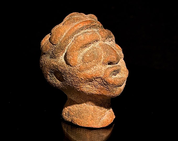 Ancient Roman Terra Cotta Nubian Head, Votive Sculpture Belonging to ...