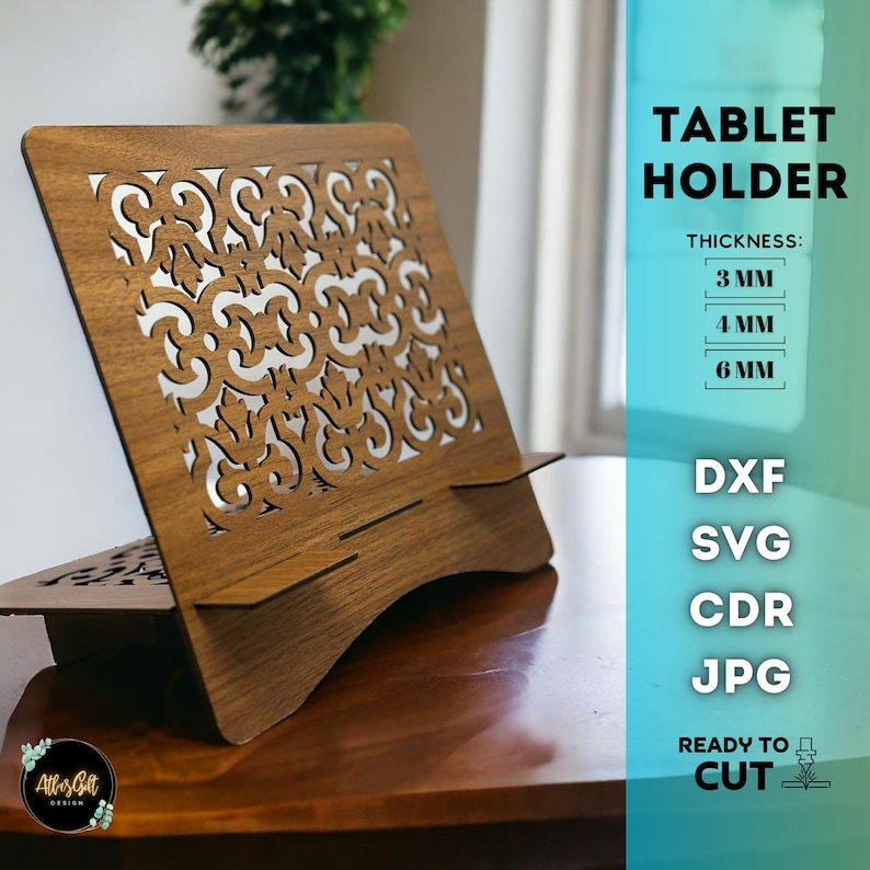 IPad Stand Tablet Laser Cut Digital Vector File Office Organizer ...