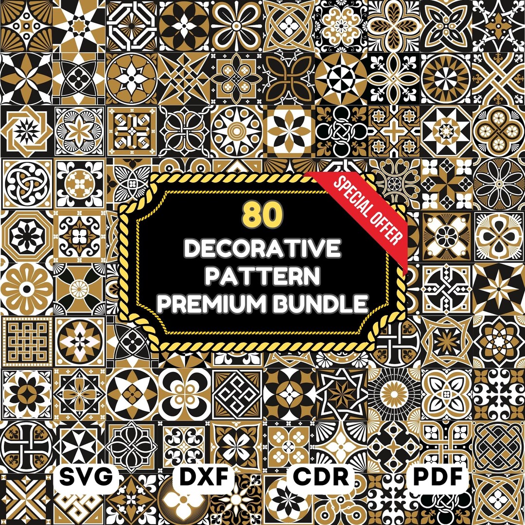 80 Laser Cut Pattern Files: CNC Wall Panels, Room Dividers (SVG, DXF ...