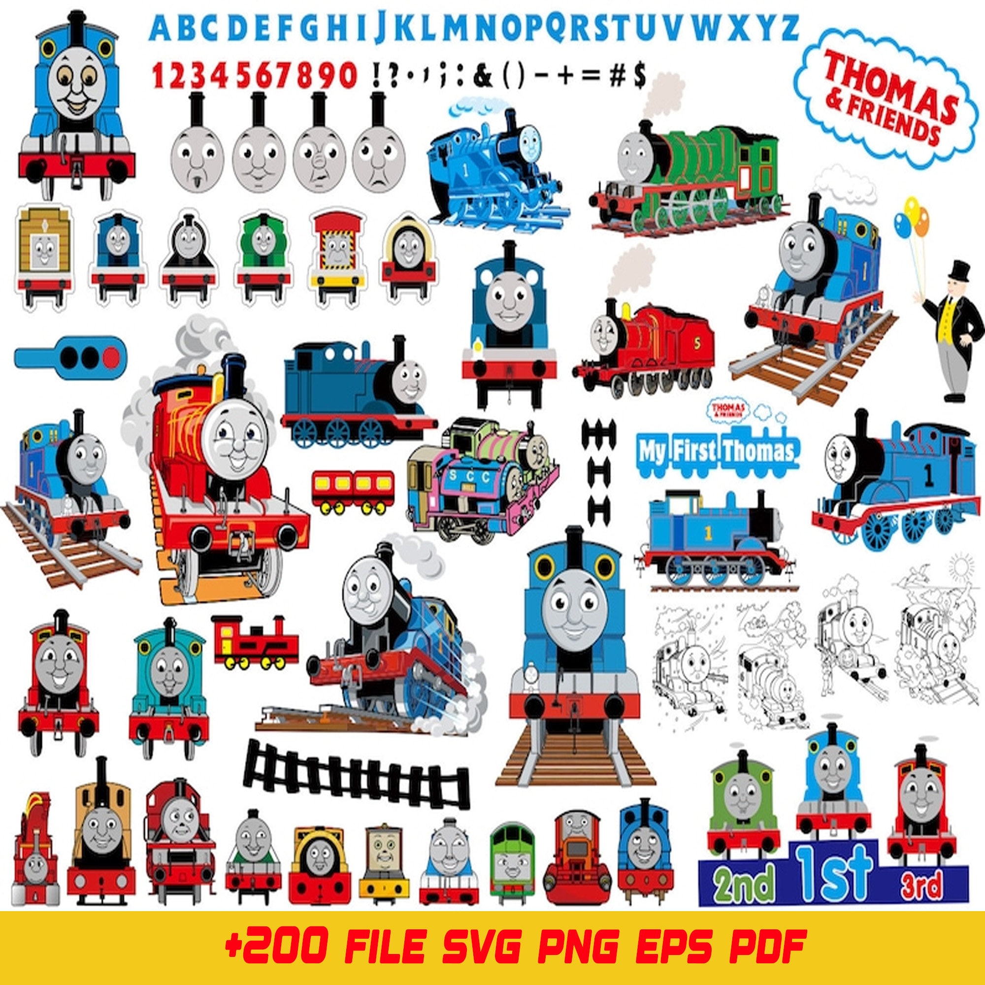 Thomas the Train Svg, Train Svg for Cricut, Thomas the Train Png ...