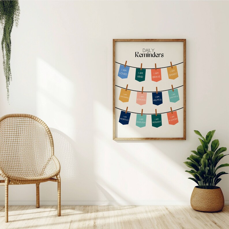 Daily Reminders - Positive Affirmations for Kids, Growth Mindset ...