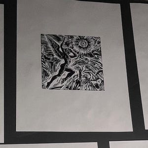 Original Linocut Print, “icarus” - Etsy