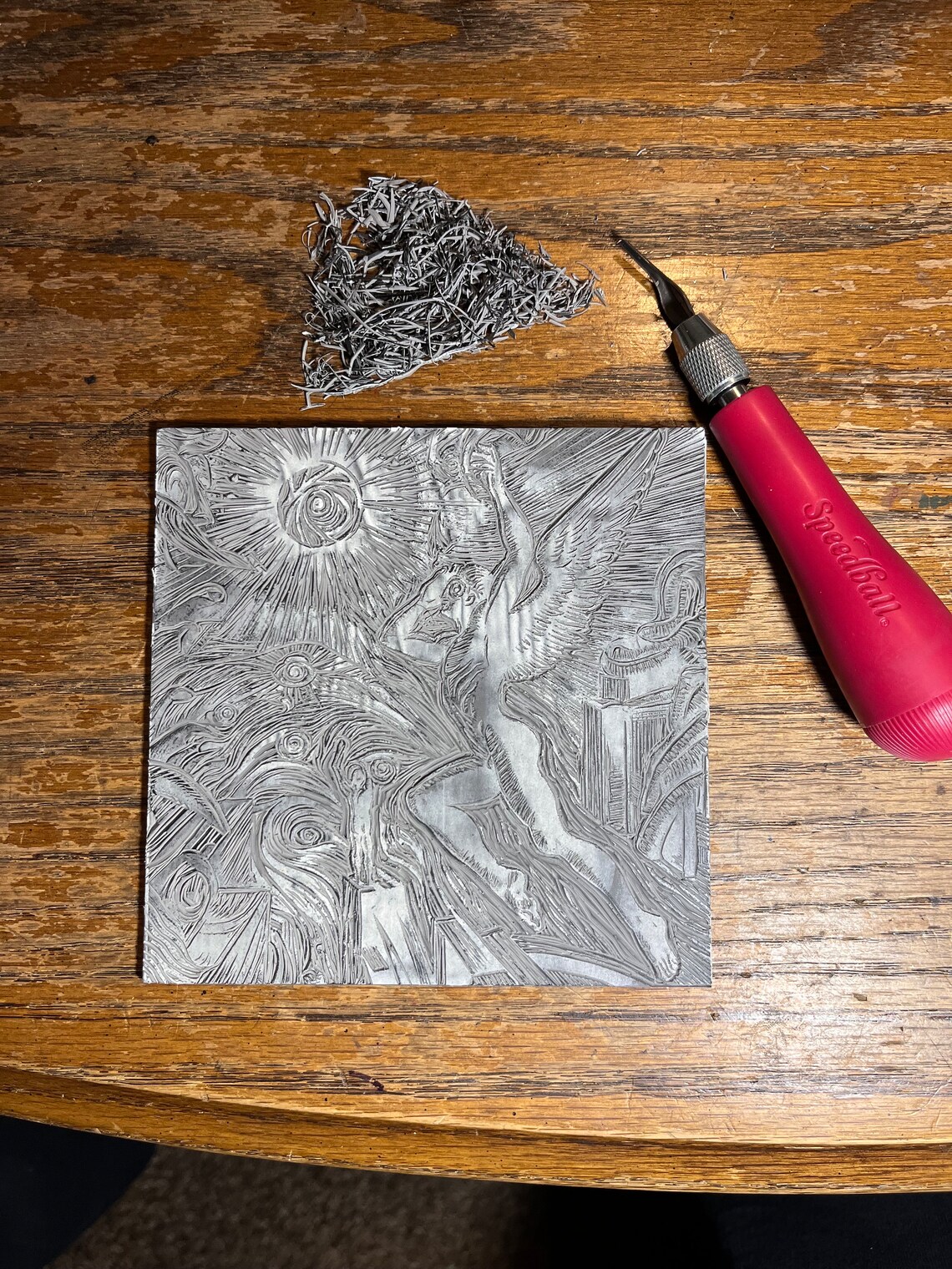 Original Linocut Print, “icarus” - Etsy