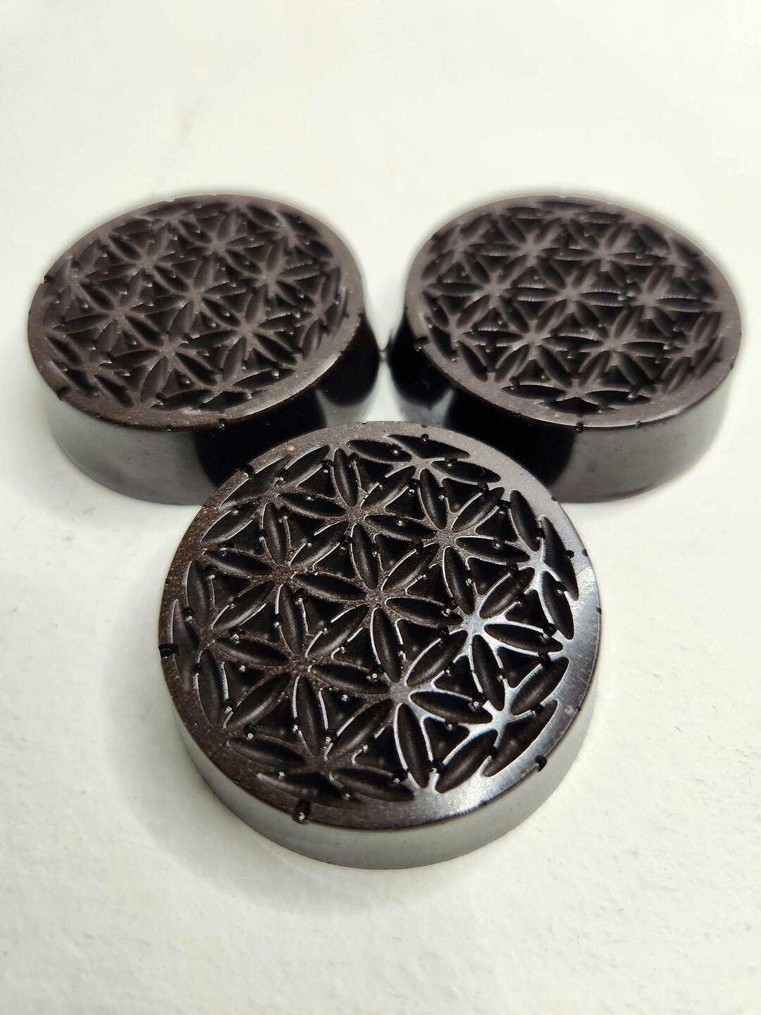 3 Pack Flower of Life Orgonite Puck quantum 5G Tower Buster Mix - Etsy