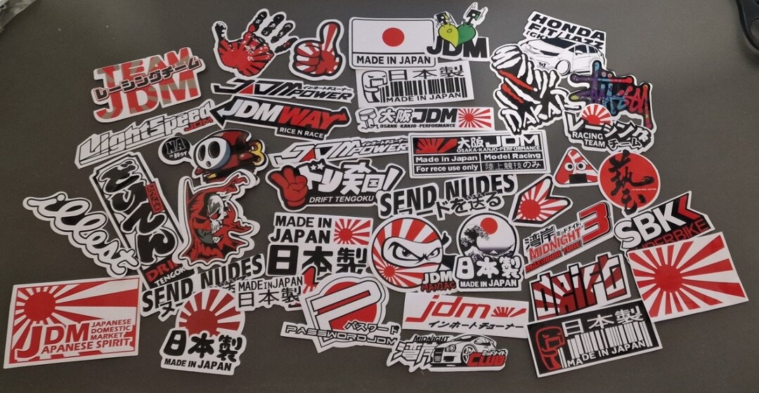 40 JDM Vinyl Car Sticker Decals Toyota Mitsubishi Nissan Mazda Subaru ...