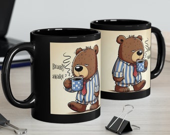 RARE Sigma Bearly Awake Cereal Bowl, Plate, Mug Dennis Kyte Art - Etsy