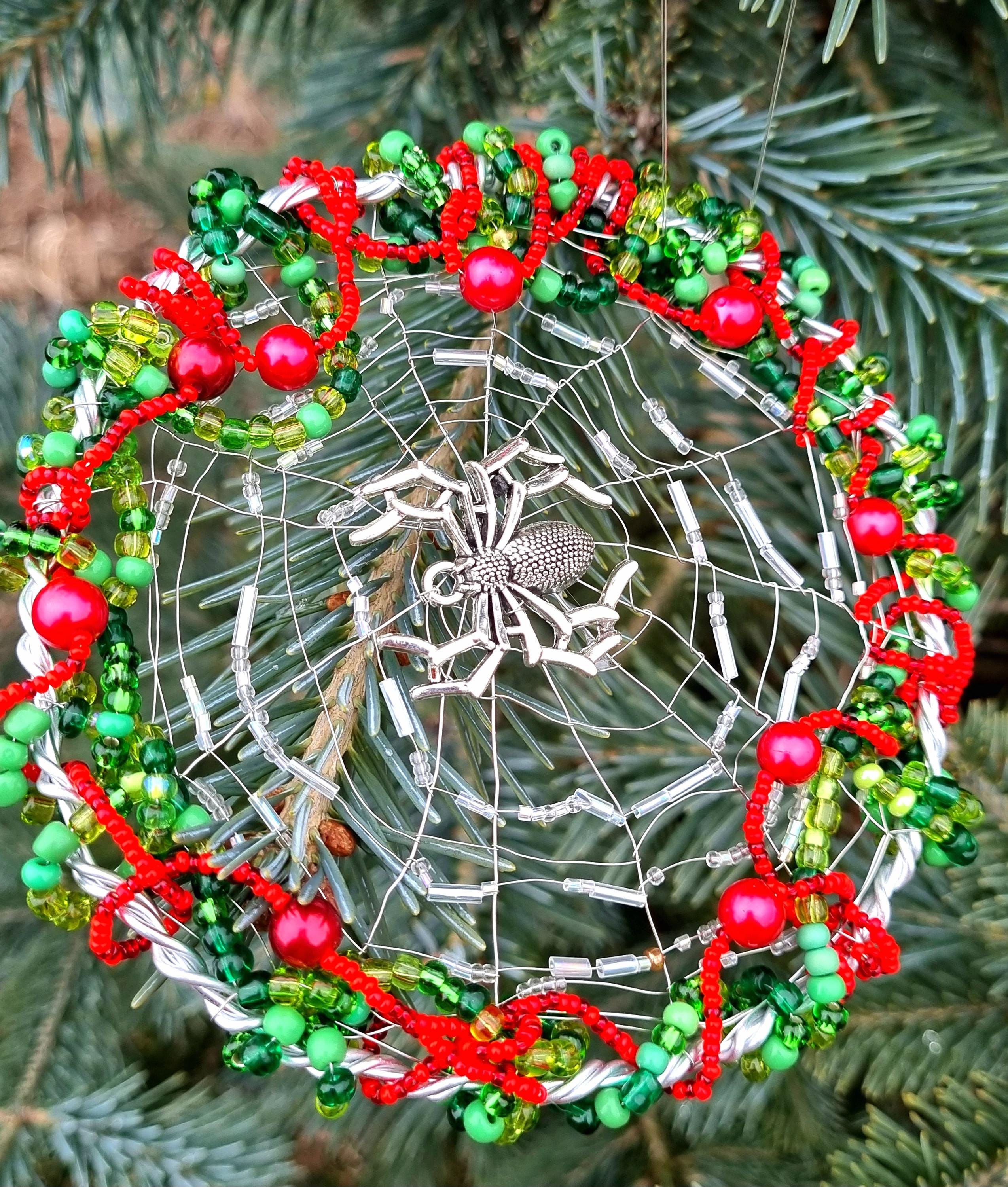 Christmas Spiders (wire and Bead) - Etsy