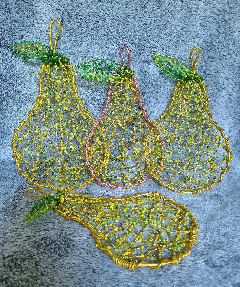 Pears (wire & Bead) - Etsy