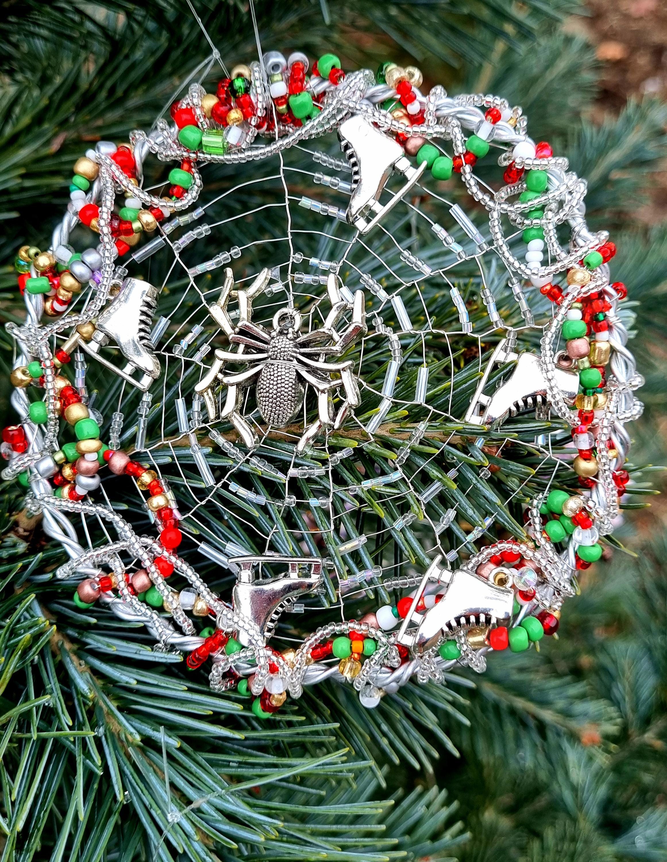 Christmas Spiders (wire and Bead) - Etsy