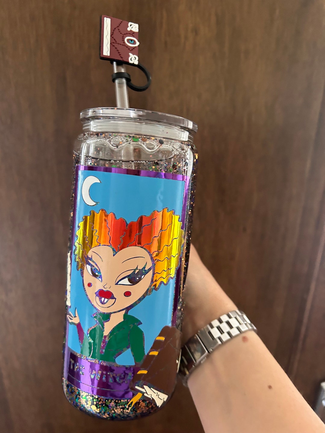 Winifred Doll Glass Snow Globe Tumbler With Handle 15oz - Etsy