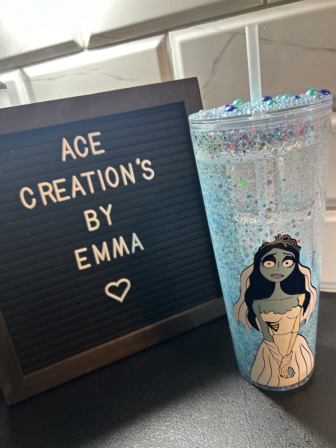 Corpse Bride Inspired Snowglobe Tumbler 24oz - Etsy