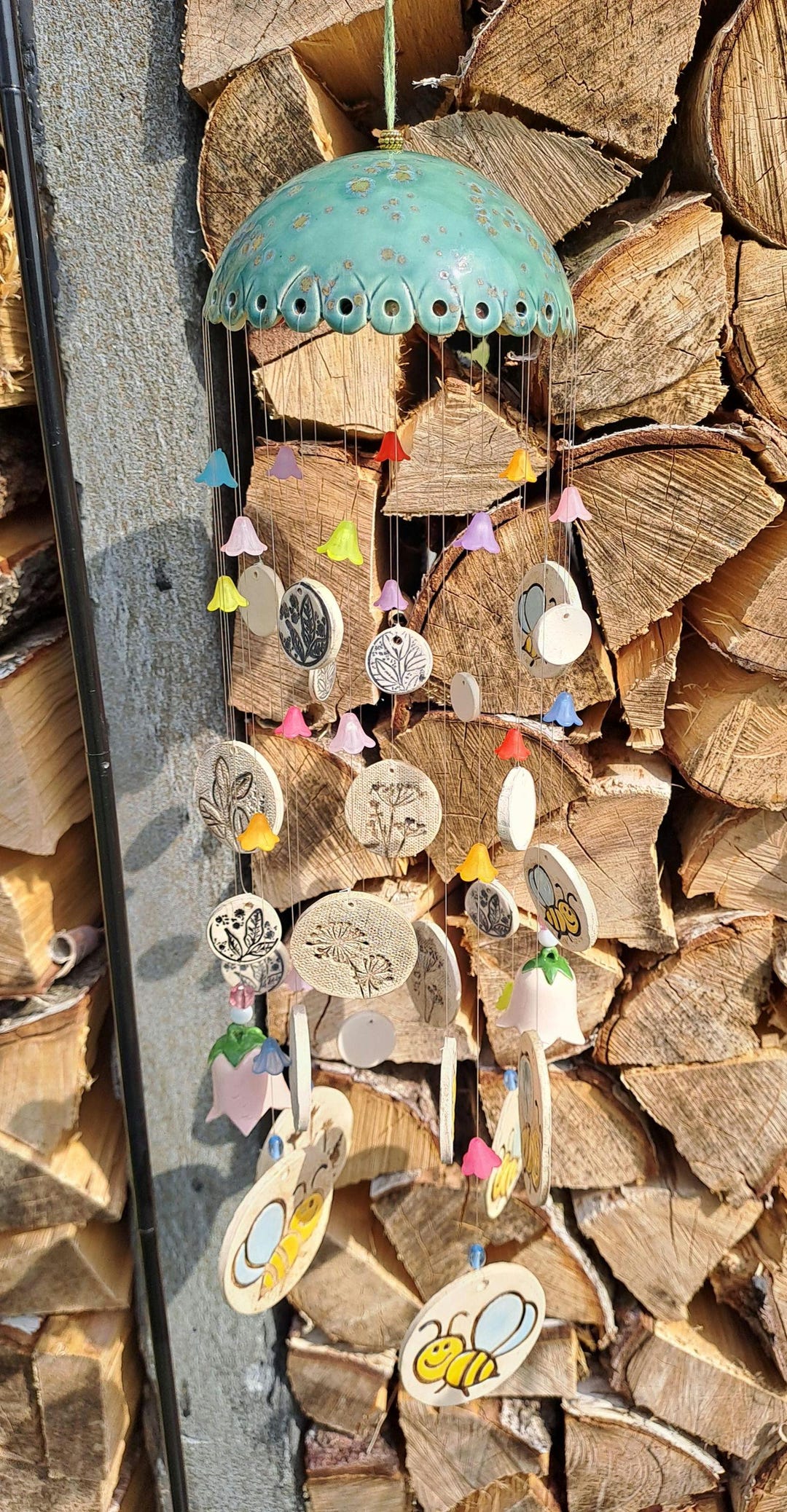 Wind Chime "funny Bee Meadow" - Etsy