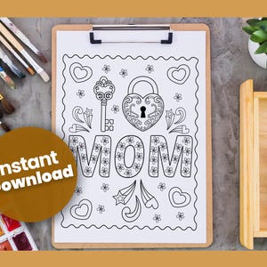 Mother Day Coloring Pages for Kids, Momsday Coloring Activity Pages ...