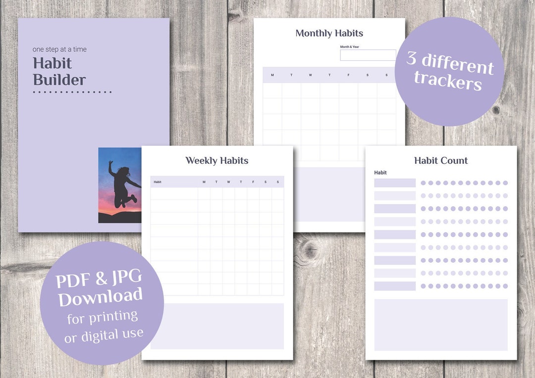 Habit Tracker / Habit Building / Habit Challenge / Habit Planner ...