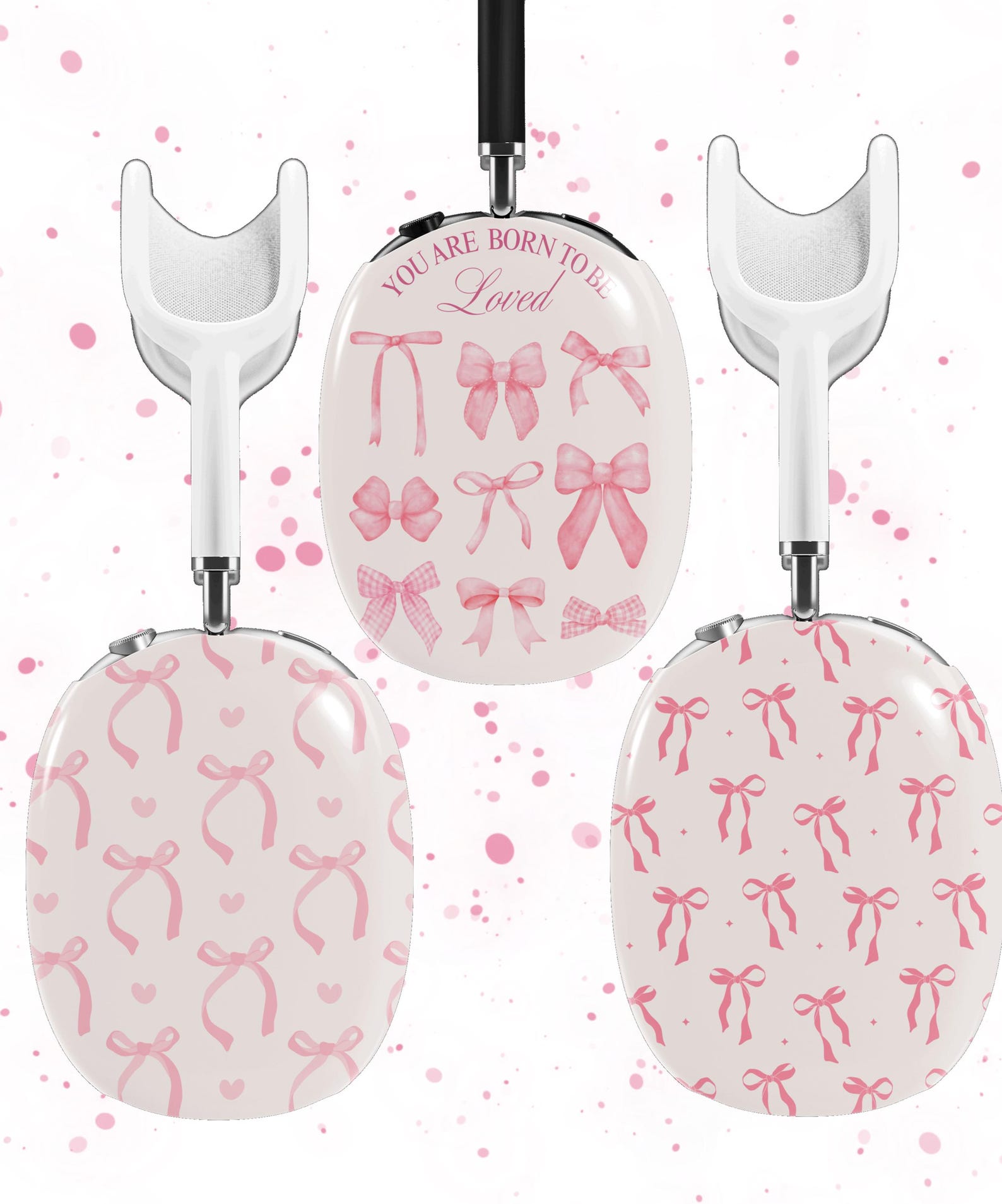 Coquette Bow Airpods Max Case, Pink Bow Airpods Max Cover , Coquette ...