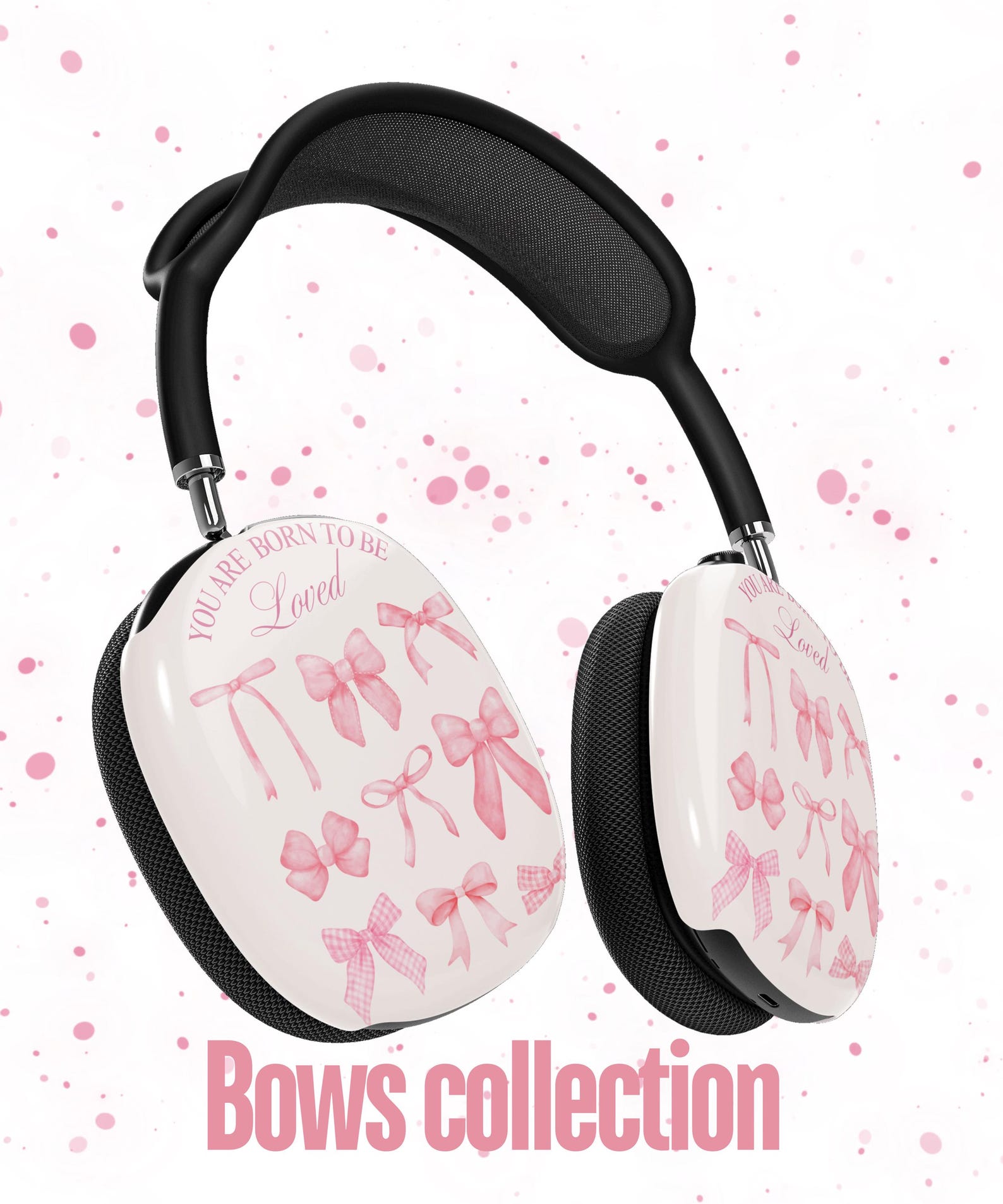 Coquette Bow Airpods Max Case, Pink Bow Airpods Max Cover , Coquette ...