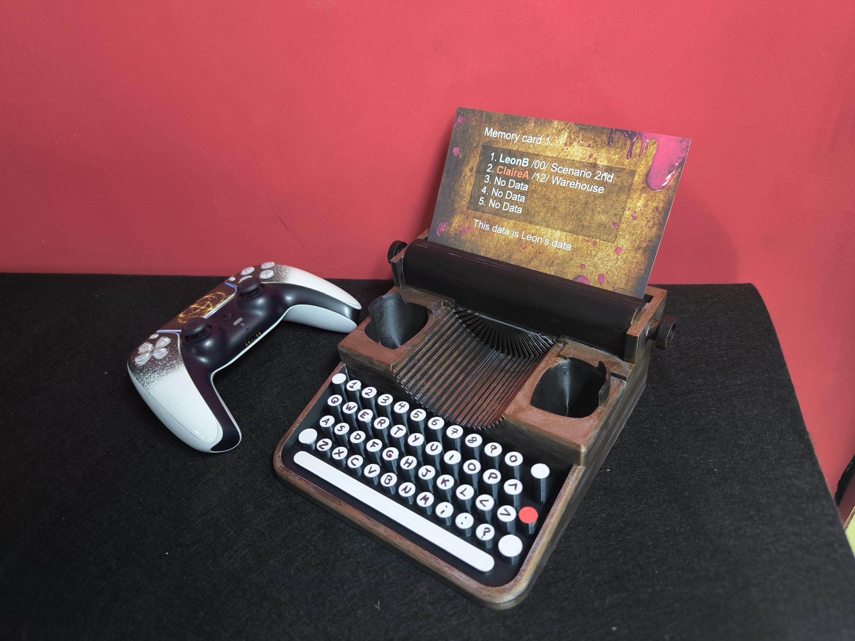 Resident Evil Controller Stand With Typewriter - Etsy