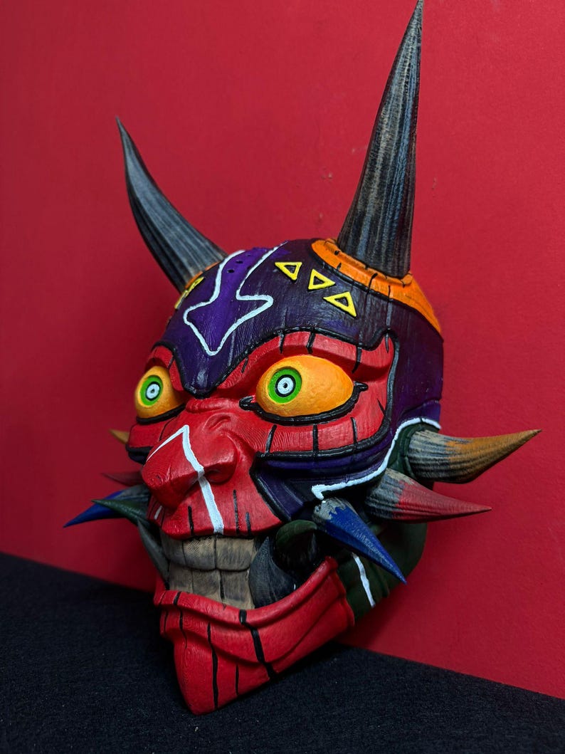 Hannya Mask - Majoras Mask Inspired by Zelda - Etsy