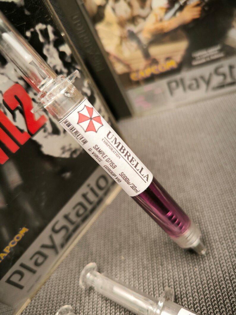 Resident Evil Saga Virus Syringe Pens - Etsy UK