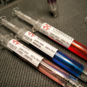 Resident Evil Saga Virus Syringe Pens - Etsy UK