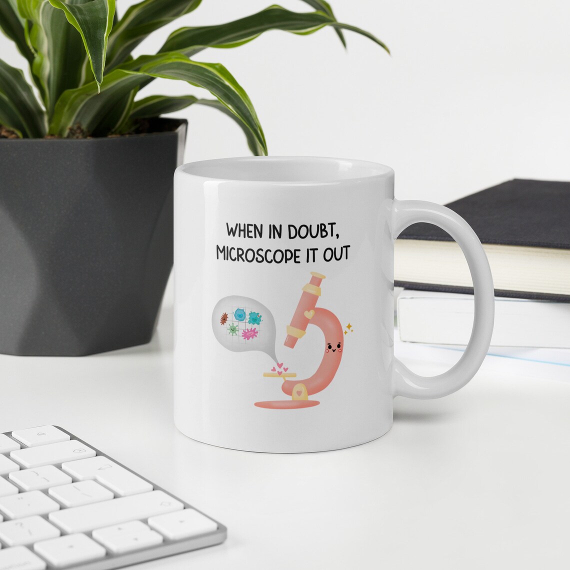Funny Biology Science Mug, Cute Microscope Lab Technique Gift,biology ...