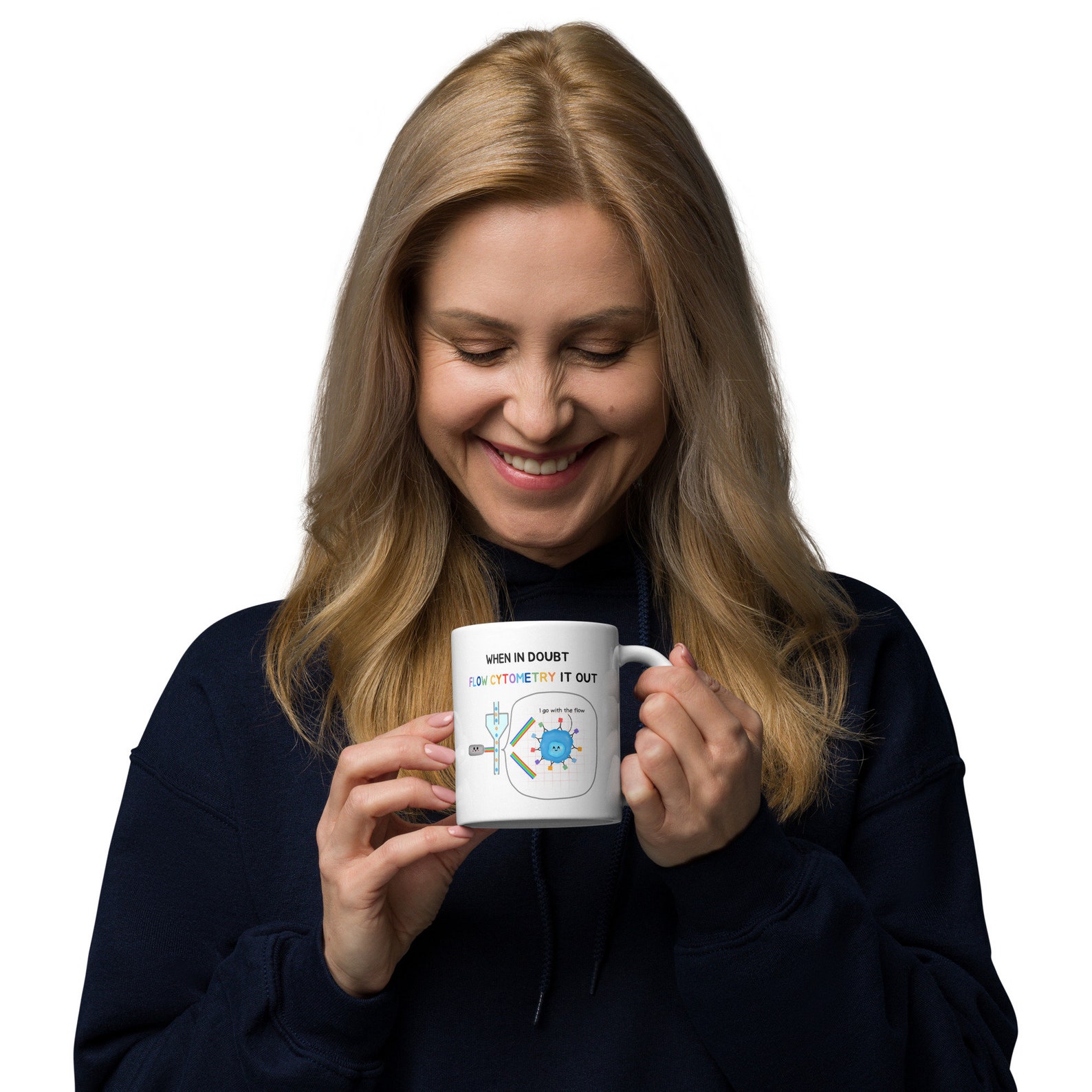 Funny Biology Science Mug, Cute Flow Cytometry Lab Technique Gift ...