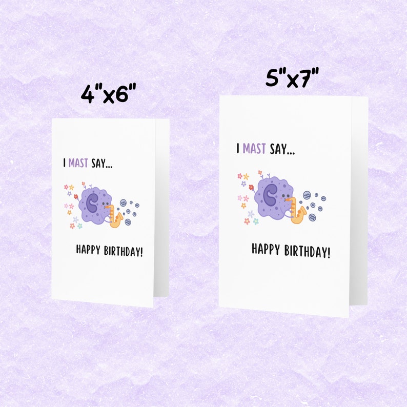 Cute Science Happy Birthday Greeting Card Immune Cell Card Gifts for ...