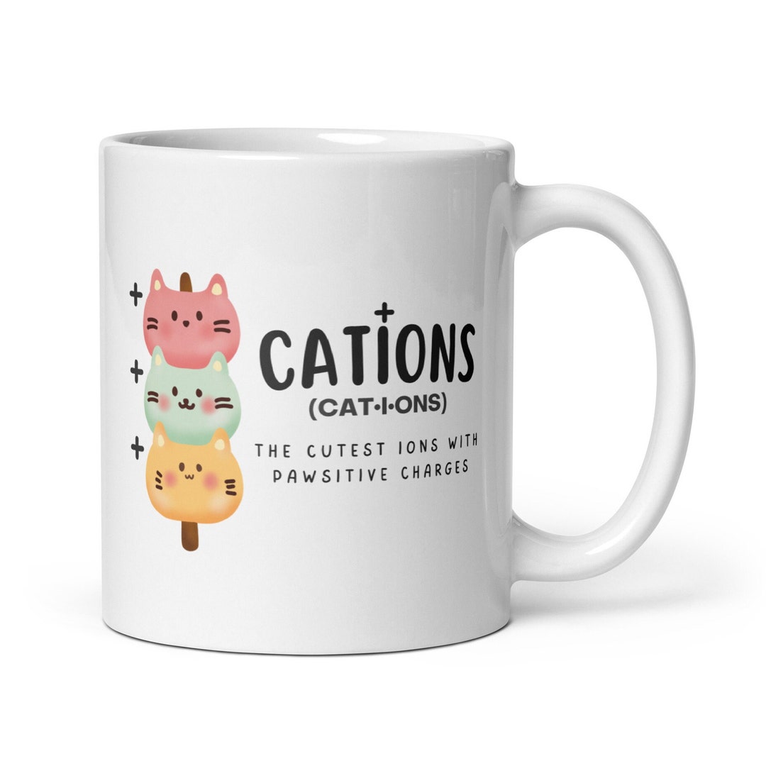 Personalised Cute Cation Mug, Chemistry Gift Idea, Cute Funny Cat Mug ...
