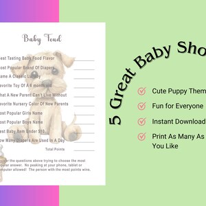 Baby Shower Game Bundle, Baby Shower Game Kit, Printable Baby Shower ...