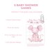 Baby Shower Game Bundle, Baby Girl Shower Game Kit, Printable Baby ...
