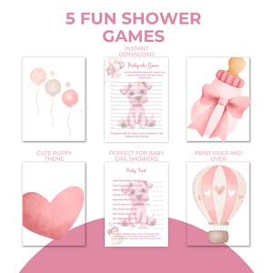 Baby Shower Game Bundle, Baby Girl Shower Game Kit, Printable Baby ...