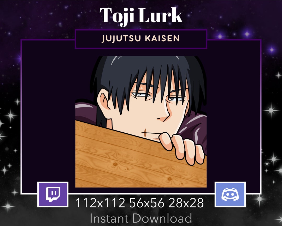 Jujutsu Kaisen Toji Emote Lurk for Twitch, Discord. Anime, Manga, JJK ...