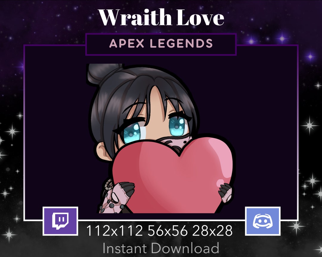 Apex Legends Pink Wraith Emote Love, Holding a Heart Twitch, Discord ...