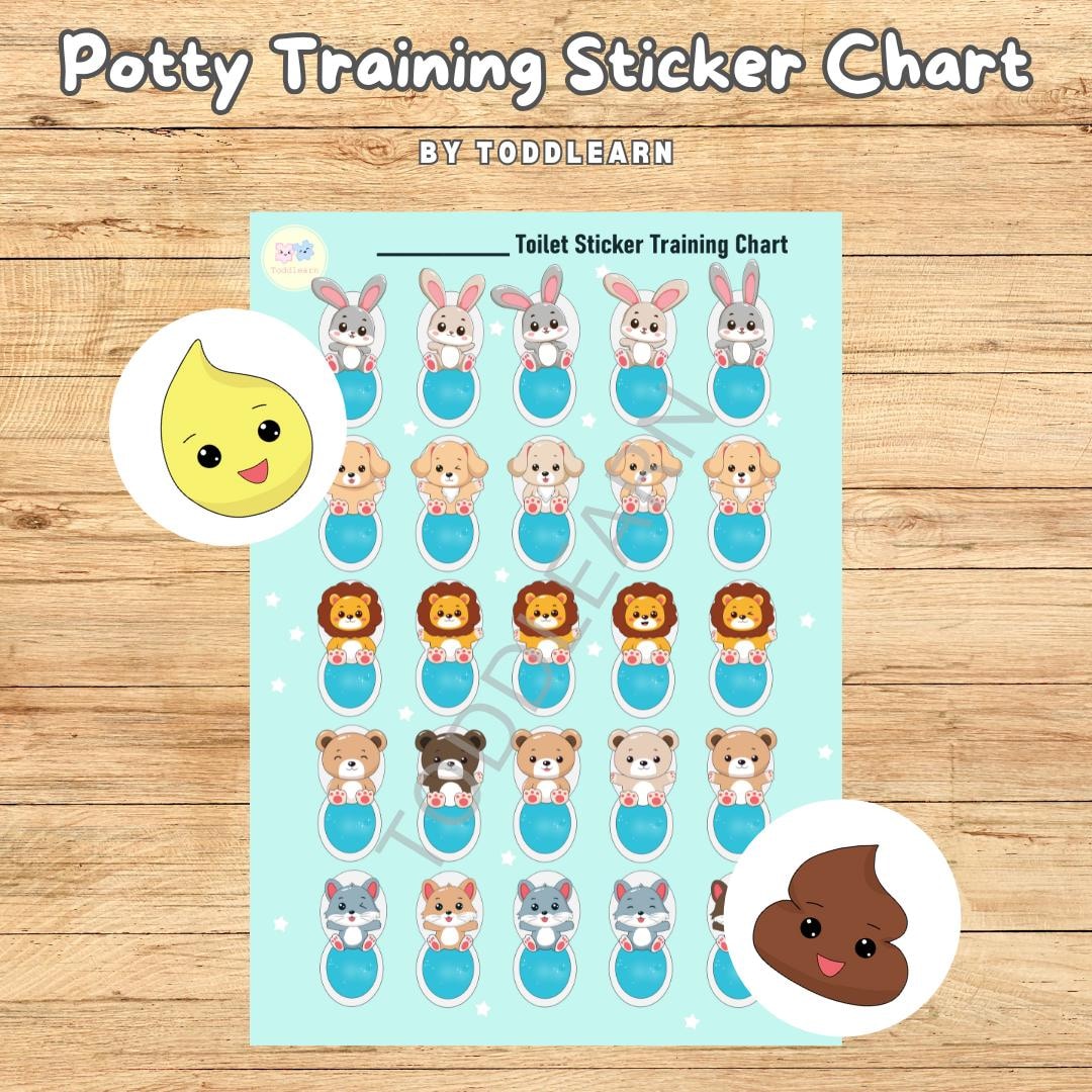 Potty Training Sticker Chart - Etsy