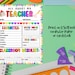 Teacher Favorites List for Back to School - Teacher Survey Printable ...