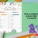 Teacher Favorites List for Back to School - Teacher Survey Printable ...