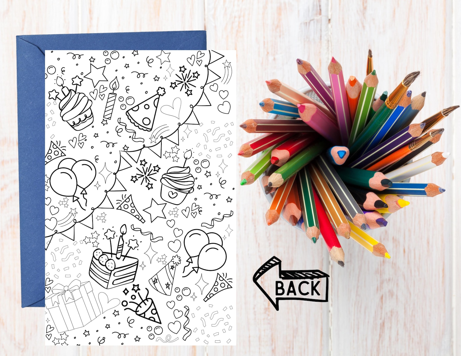 Happy Birthday Daddy Coloring Card for Kids Printable Instant Digital ...