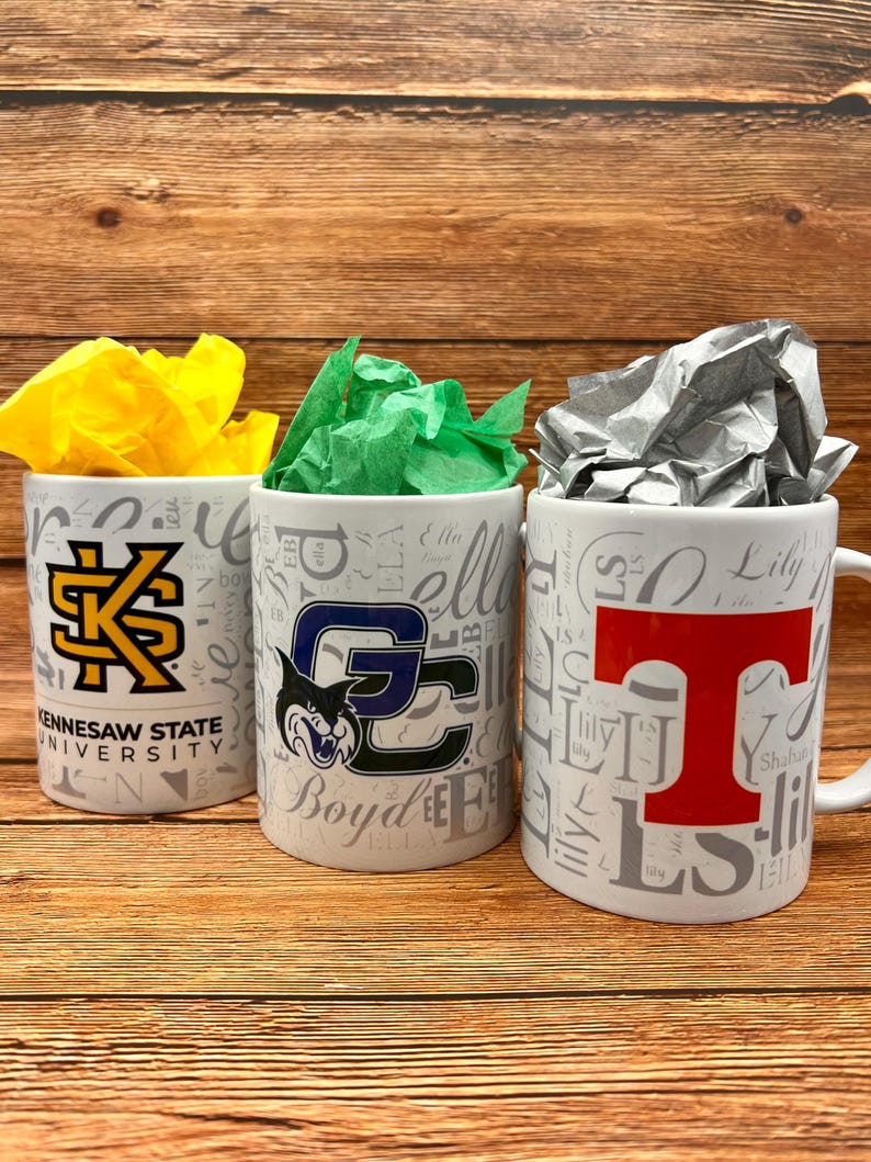 Personalized Mug - Custom College and High School Logo Design, Name ...